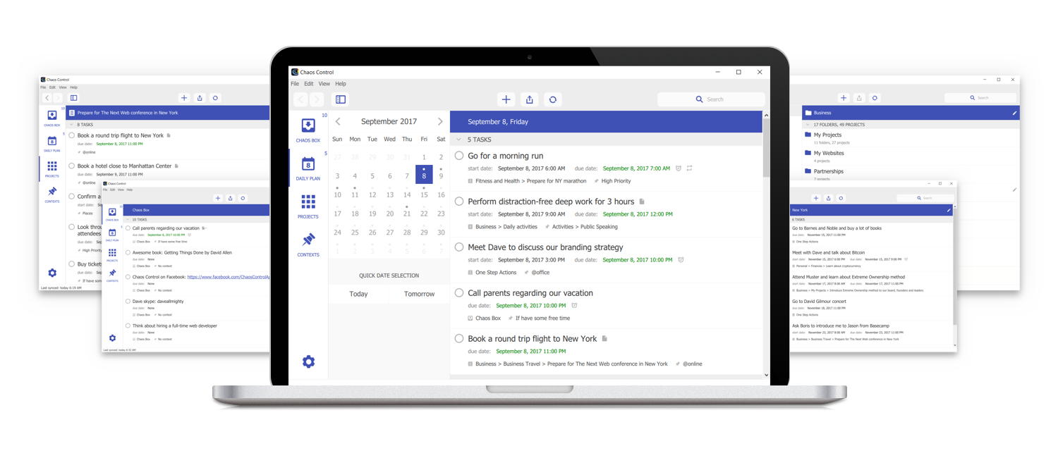 Chaos Control: personal project management app based on GTD